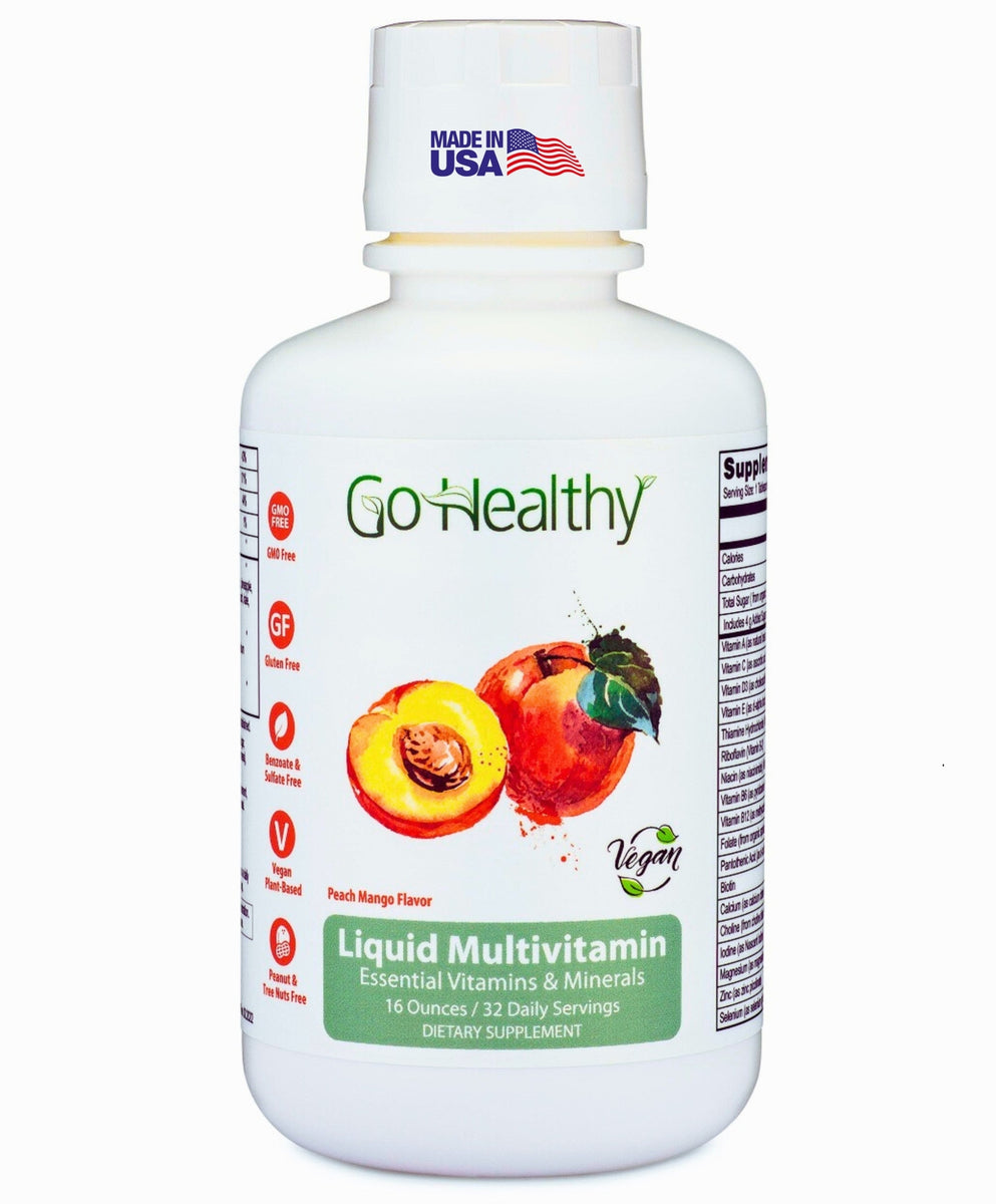 Liquid Multivitamin w/ Organic Spinach Folate, Vegan, Vegetarian, Whol ...